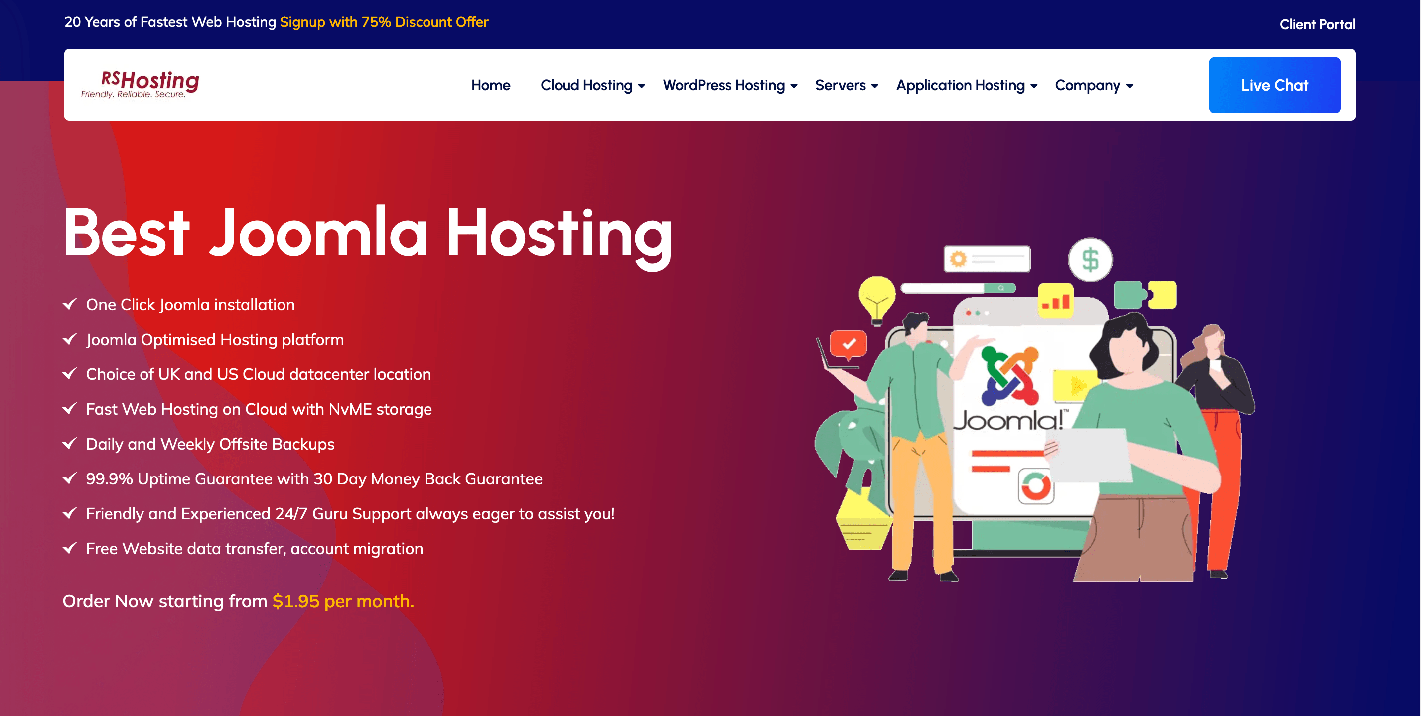 Best Joomla Hosting - RShosting